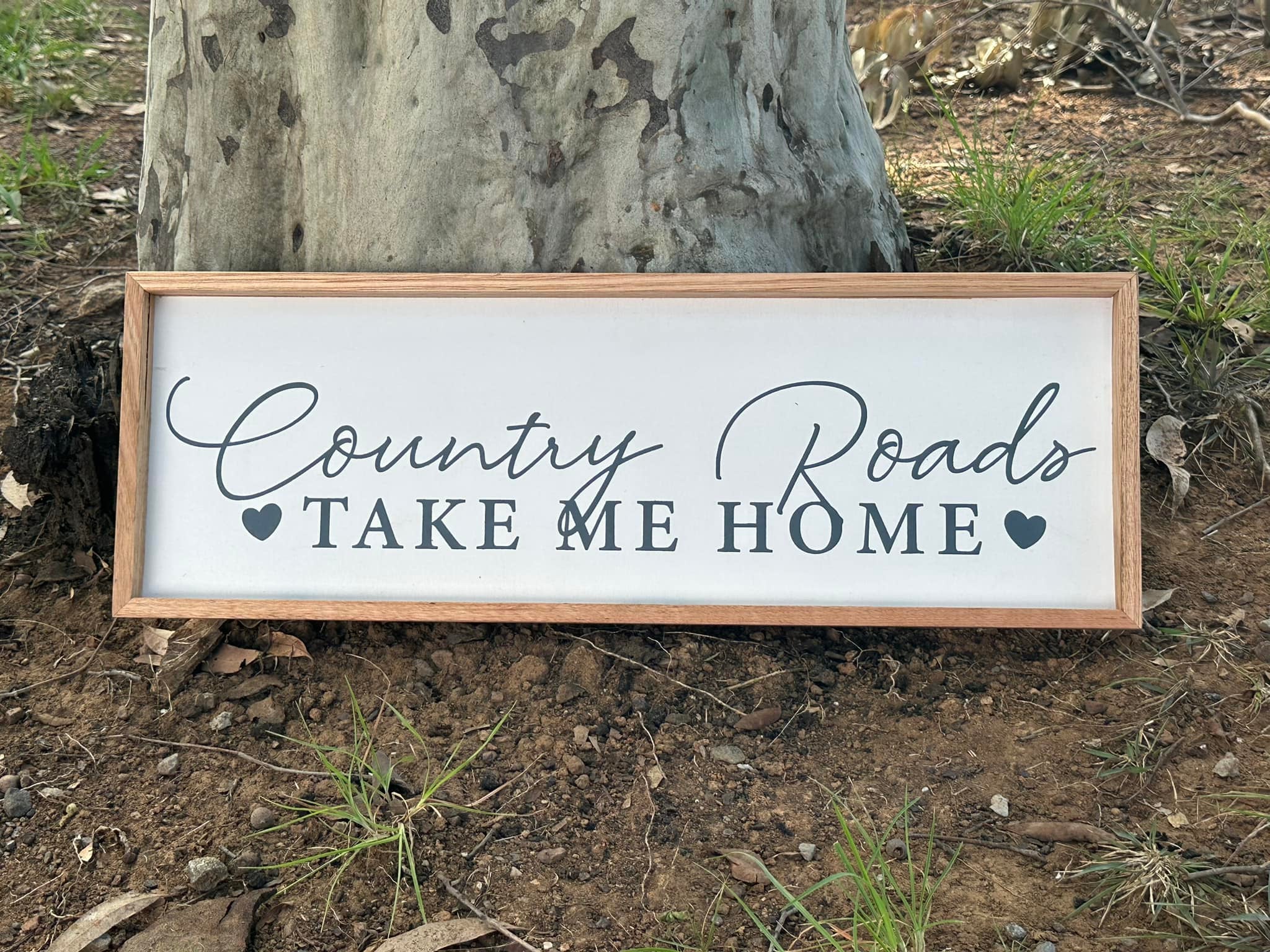 Handmade Country Sign: Country Roads Take Me Home | Combine CNC