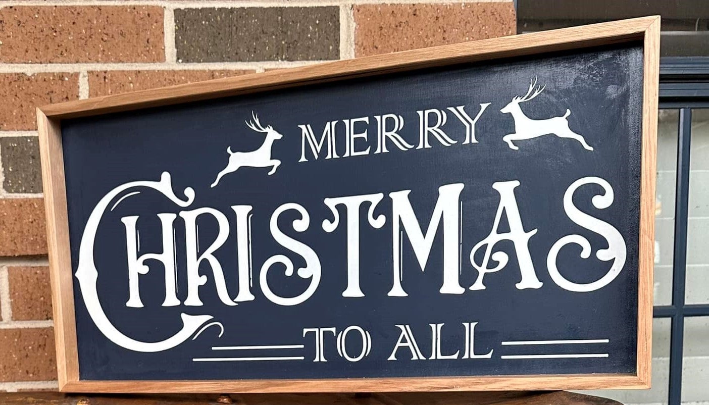 Handmade Christmas Sign: Merry Christmas | Combine CNC